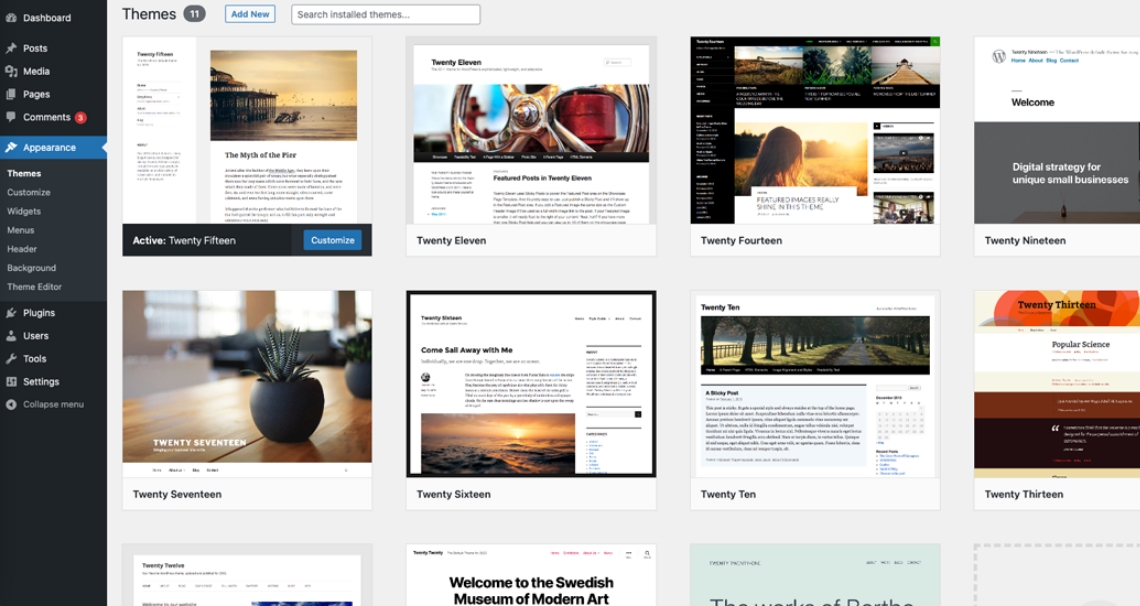 Wordpress themes"